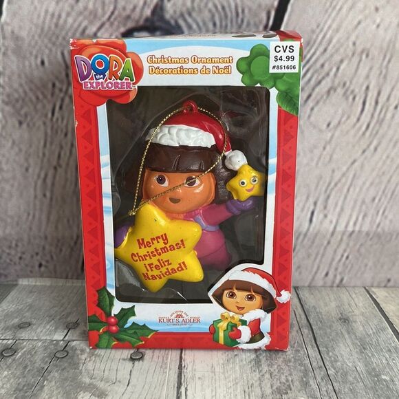 Nickelodeon | Holiday | New Dora The Explorer Christmas Ornament Feliz ...